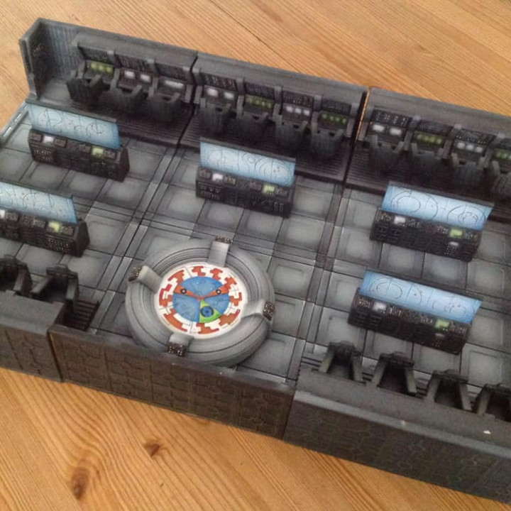 3D Printable Sci Fi Corridor - Command Center One by Mark