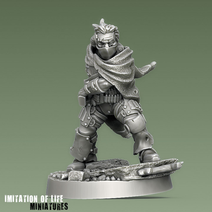 3D Printable The Mysterious Stranger - Post Apocalyptic gunslinger by ...