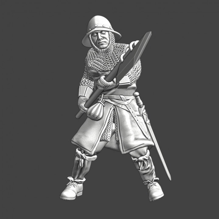 3D Printable Medieval infantryman with poleweapon by Northern Crusades ...