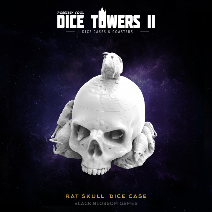 3D Printable DC13 Skull Rats Dice Case Box :: Possibly Cool Dice Tower ...