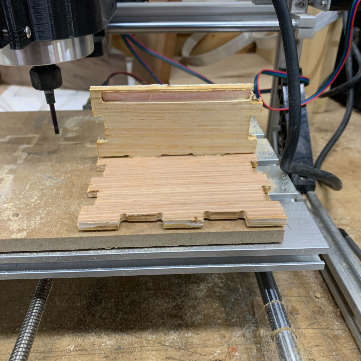 3D Printable 3018 cnc Wood Router Holder by Noah Schreiber