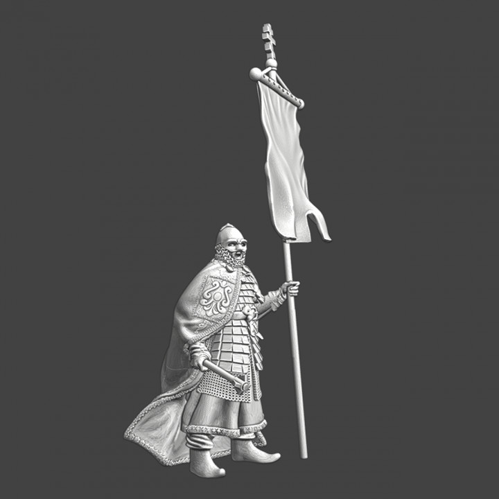 3D Printable Medieval banner of Novgorod . Russian knight by Northern ...