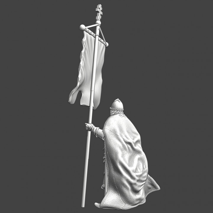 3D Printable Medieval banner of Novgorod . Russian knight by Northern ...