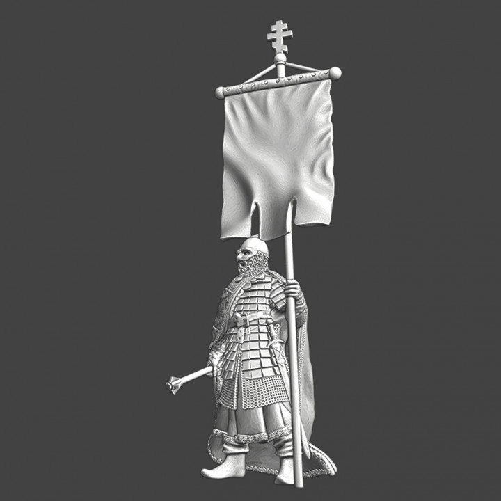 3D Printable Medieval banner of Novgorod . Russian knight by Northern ...