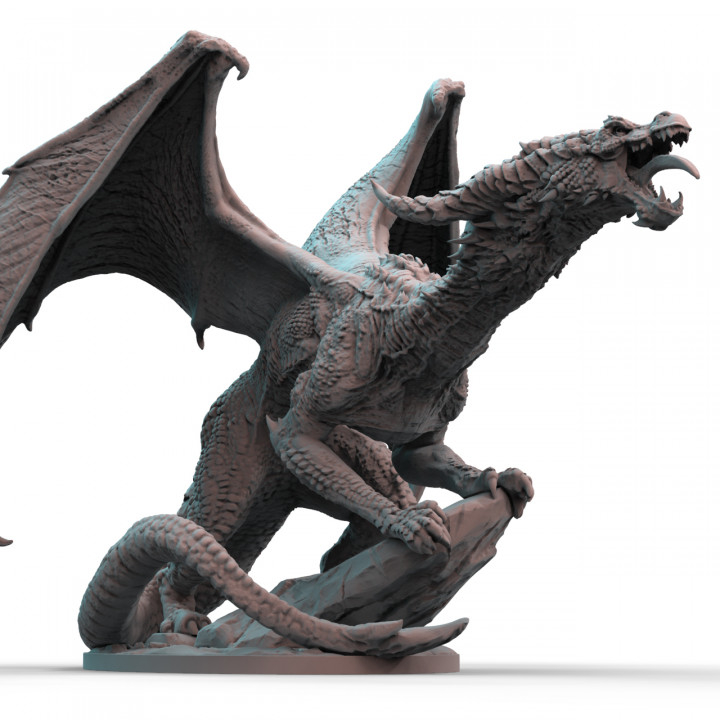 3D Printable Great Dragon (pre-supported) by Blue Giant Studios