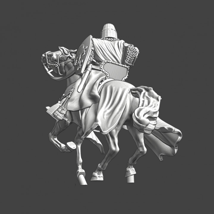 3D Printable Medieval Danish Vassal Knight charging by Northern ...
