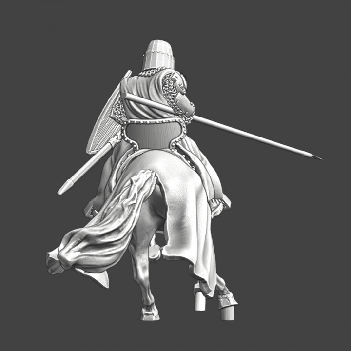 3D Printable Medieval Danish Vassal Knight charging by Northern ...