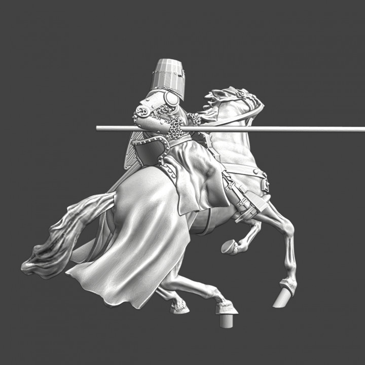 3D Printable Medieval Danish Vassal Knight charging by Northern ...