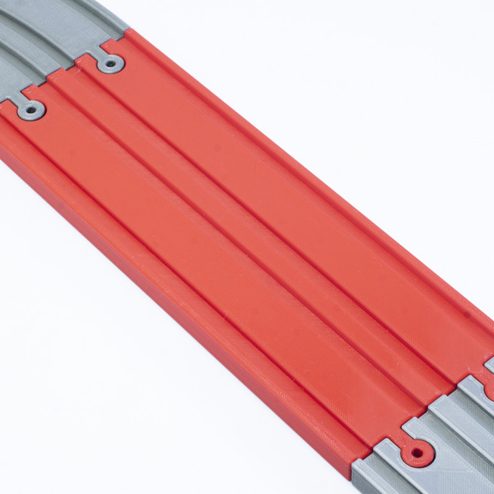3D Printable Double Straight Track - K1 by Michal Fanta