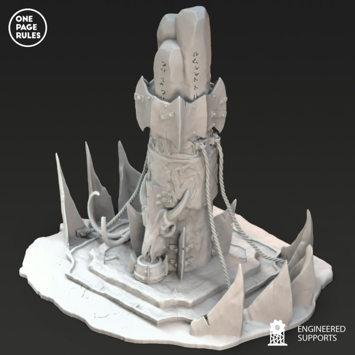 3D Printable Beastmen Medium Terrain by One Page Rules