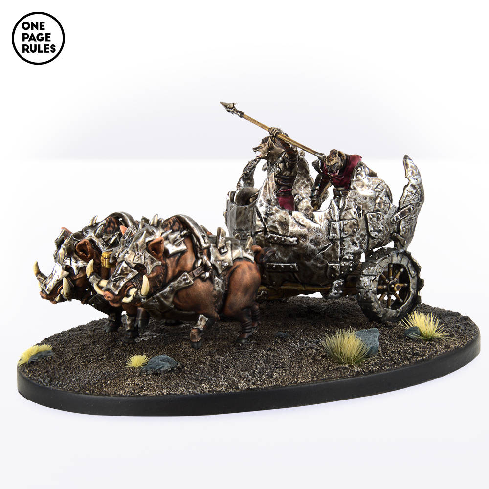 3D Printable Light Chariot - Beastmen by One Page Rules