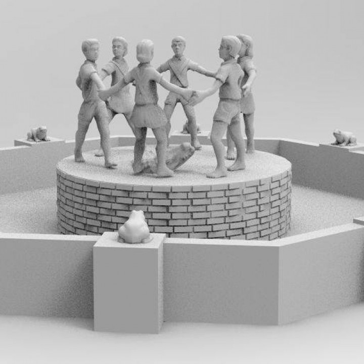 3D Printable Stalingrad Barmaley Fountain by Jens Najewitz