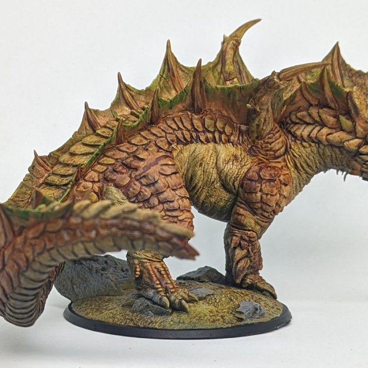 3D Print of Adult Brown Dragon by nicovanderheide