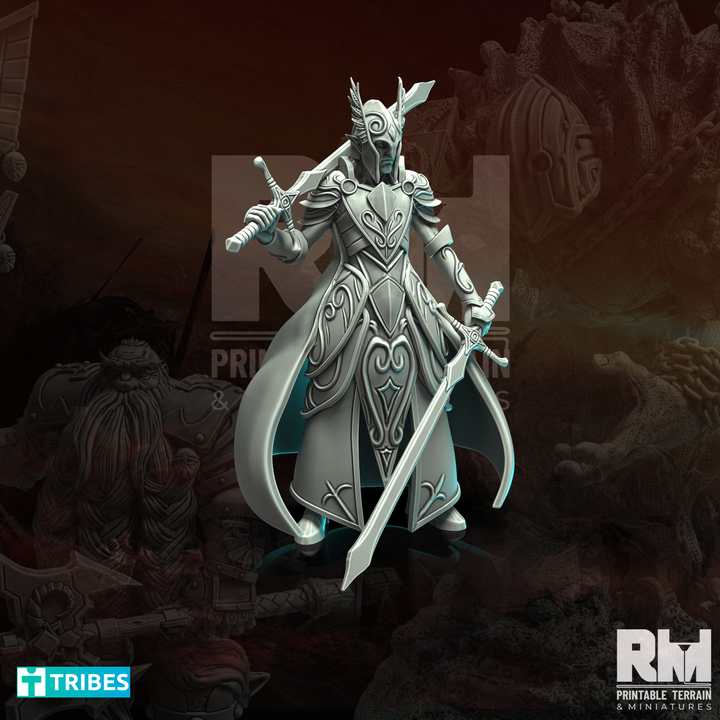 3D Printable Frost Elf Blade Warden by RMPrintable