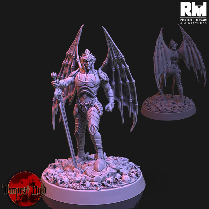 3D Printable Tempest Hold Vampire Lord by RMPrintable