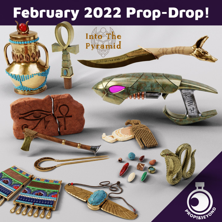 3D Printable February 2022 Prop Drop by Props&Beyond