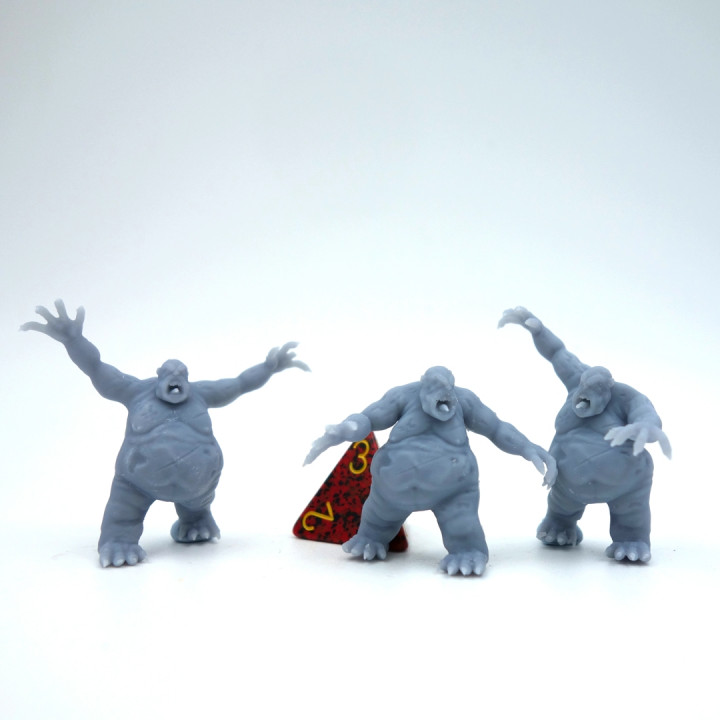 3D Printable Mane Demons (1 inch/25 mm base, 1 inch/28 mm height ...