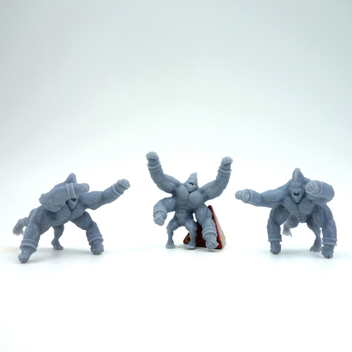 3D Printable Girallon Demons (1 inch/25 mm base, 1.25+ inch/36 mm ...