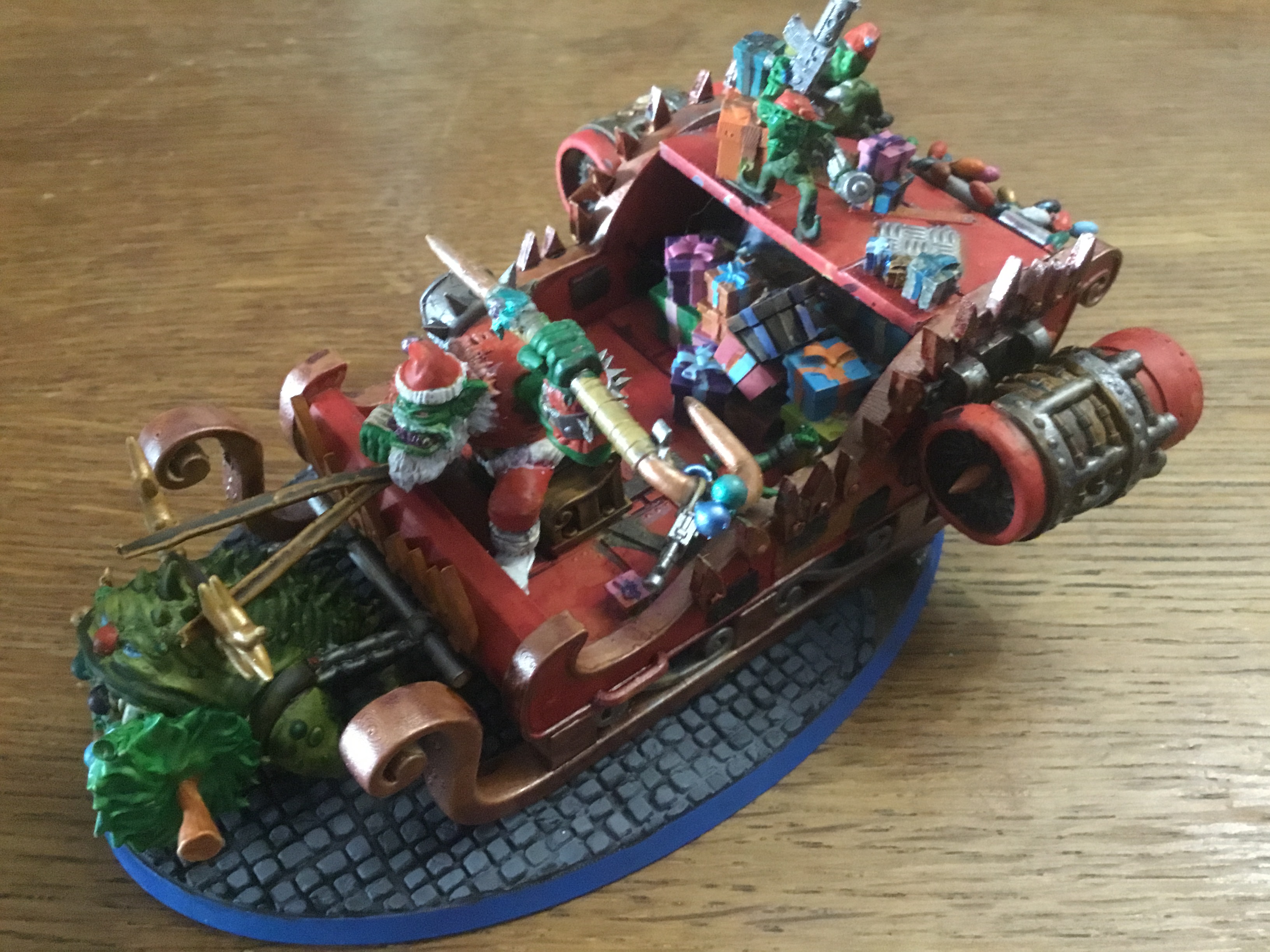 3D Printable Santa Orc and Sleigh by Mekka Miniatures