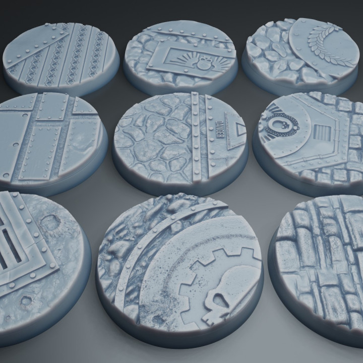 3D Printable Bases set 290122 by Romain Dewaest