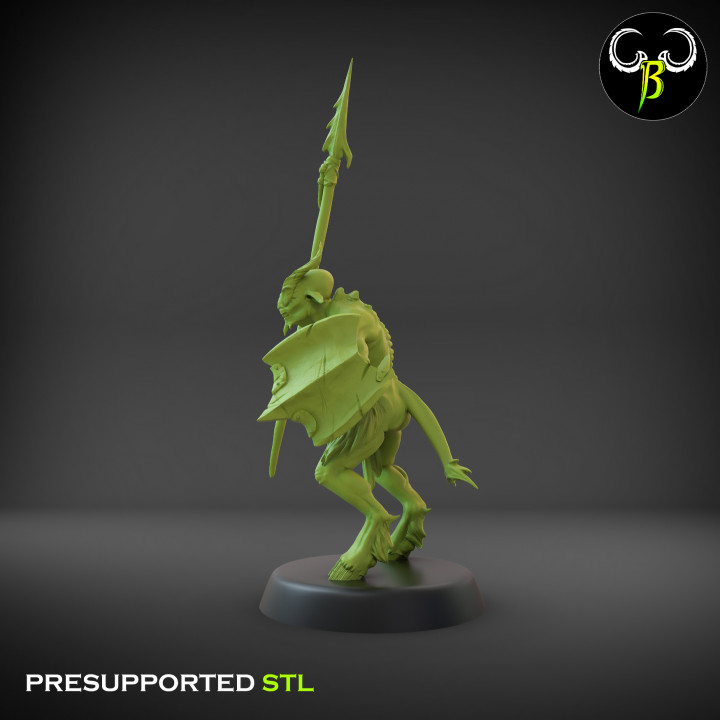 3D Printable Soul Scavengers Lance Set B by ClayBeastCreation