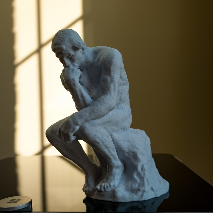 3D Print of The Thinker (plaster) by emi.Forge