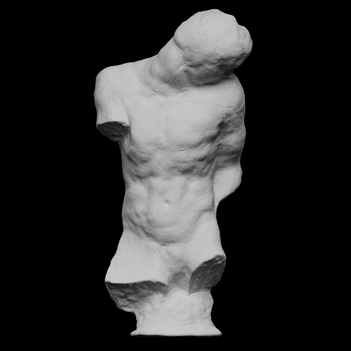 3D Printable The Making of Rodin sculpture by Scan The World
