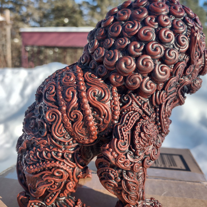3D Printable Foo lion by Zane Rogers