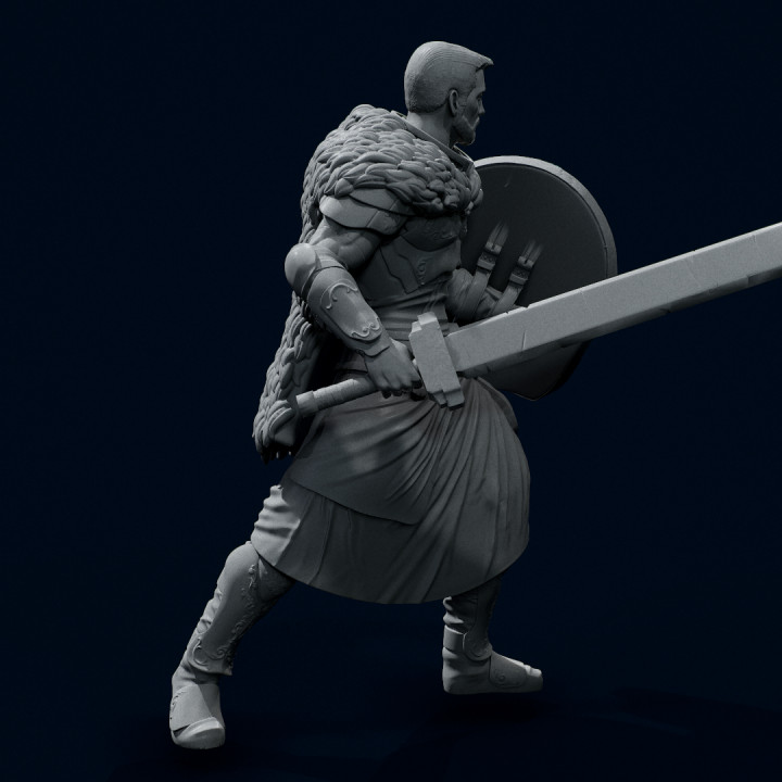 3D Printable 75mm Human Fighter by Jeremy Smith