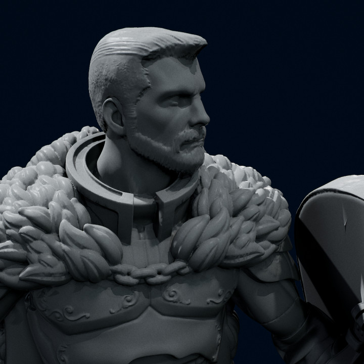 3D Printable 75mm Human Fighter by Jeremy Smith