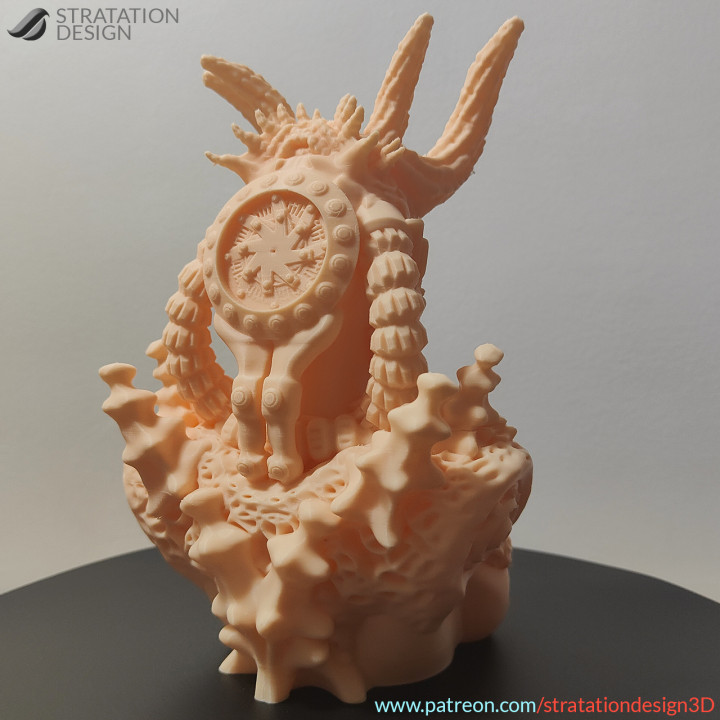 3D Printable Felyra, the Succubus Cyborg bust by Stratation Design