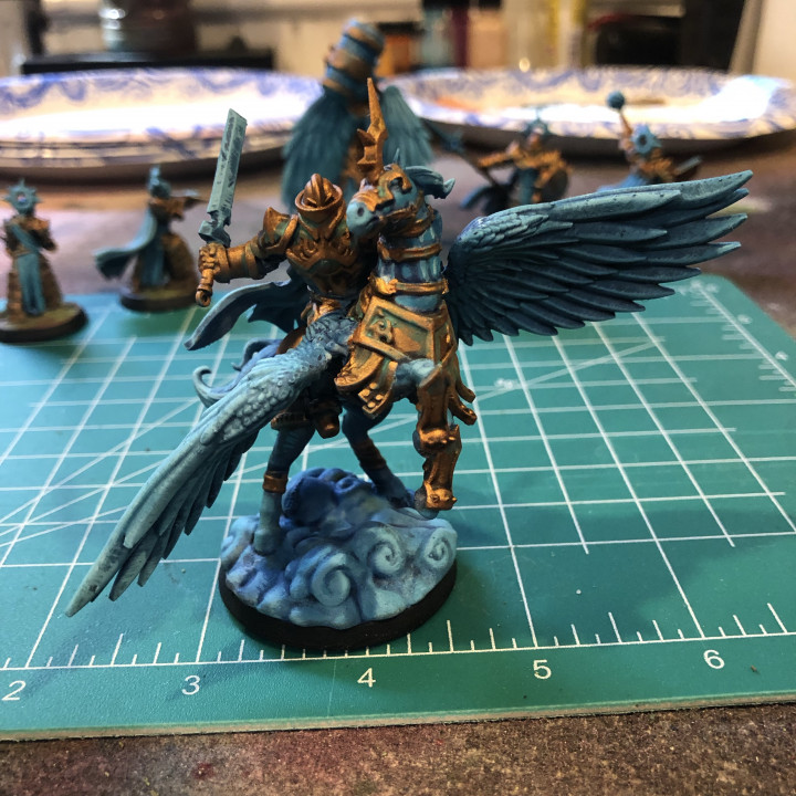3D Print of The Celestial War: Angelic Wrath - Arch Knight Mounted ...