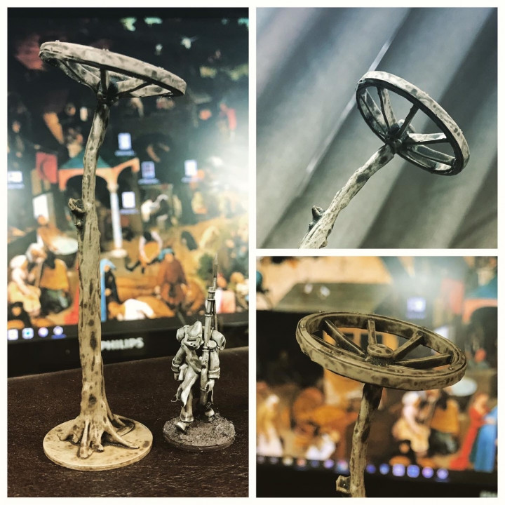3D Printable Breaking Wheel by Knucklebones Miniatures