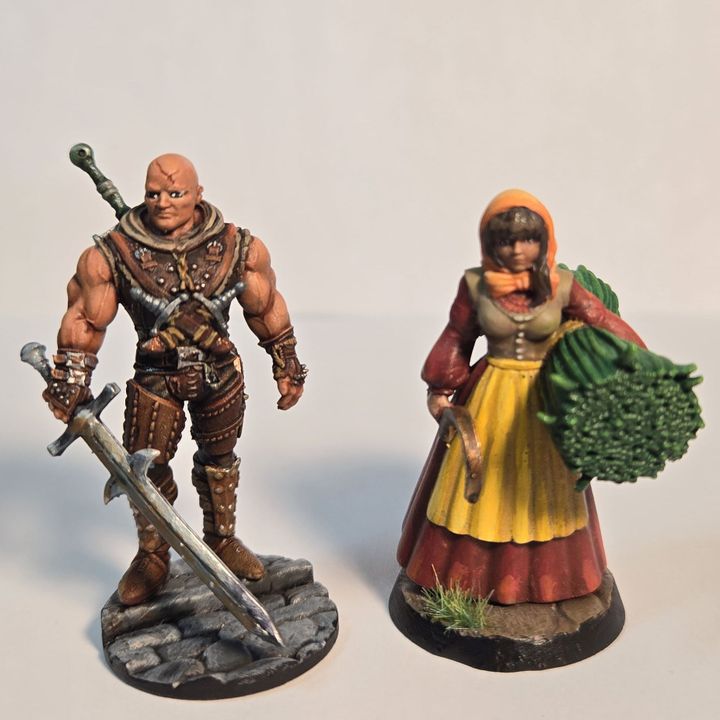 3D Print of Full and PRE-SUPPORTED 32 A Witcher Contract Vol.3 Peasant ...