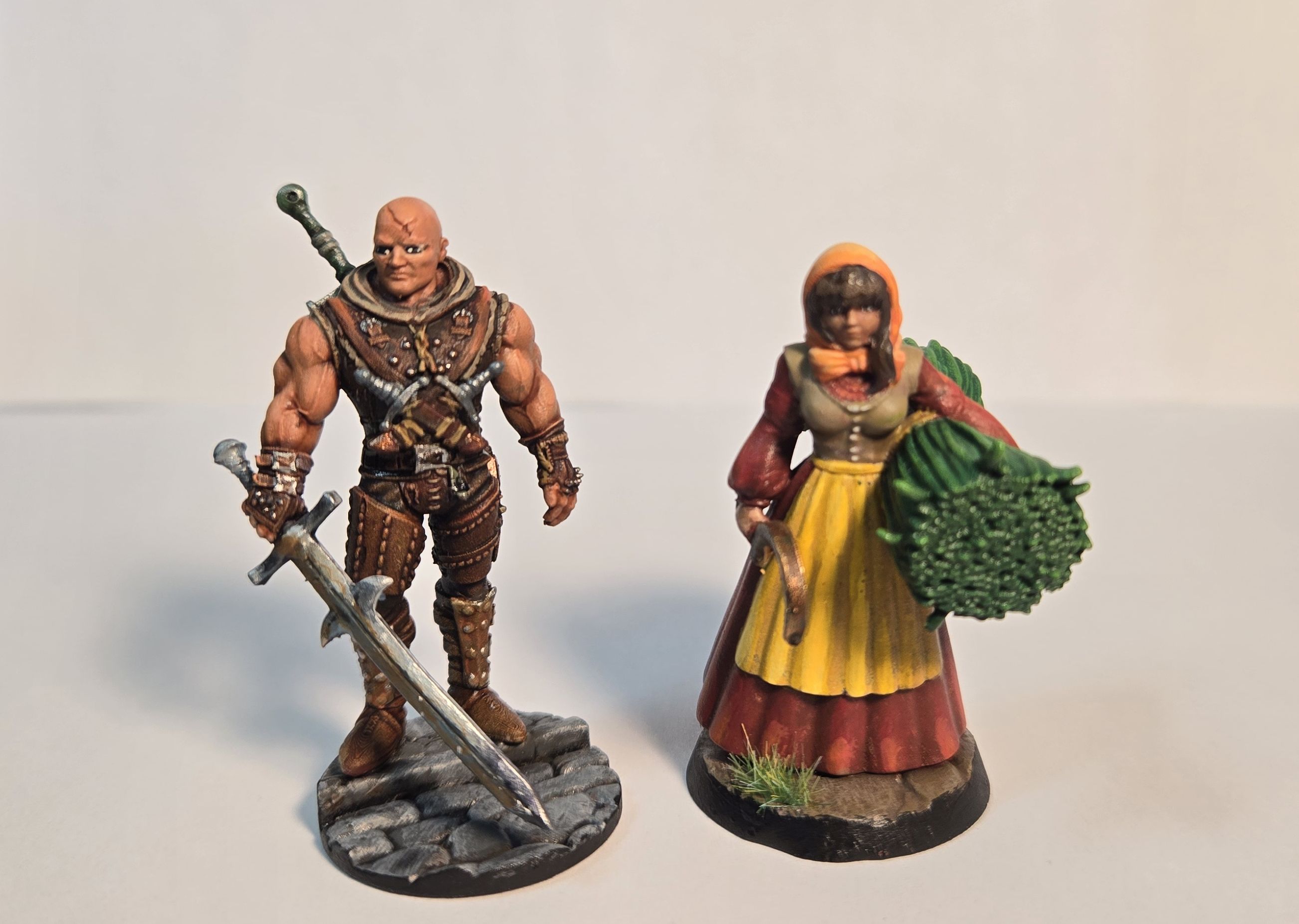 3D Printable Full and PRE-SUPPORTED 32 A Witcher Contract Vol.3 Peasant ...