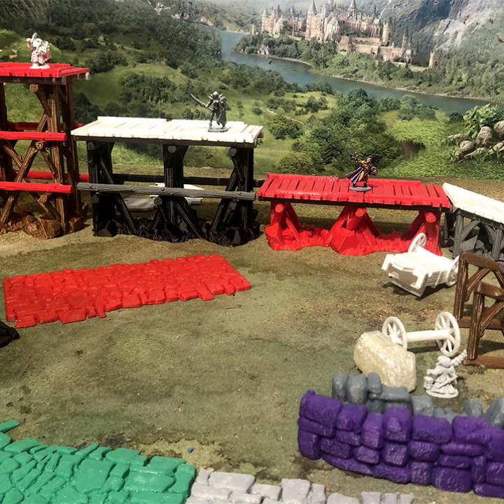 3D Printable Scaffolding Super Set 1 by GameScape3D