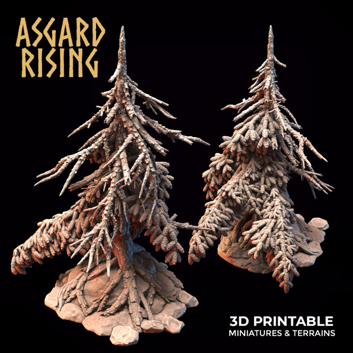 3D Printable Coniferous Forest - Dry Spruce Trees /Modular Set/ by ...