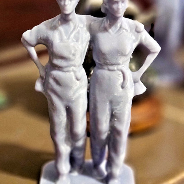 3D Printable Women of Steel sculpture in Sheffield by Andrew Thomas