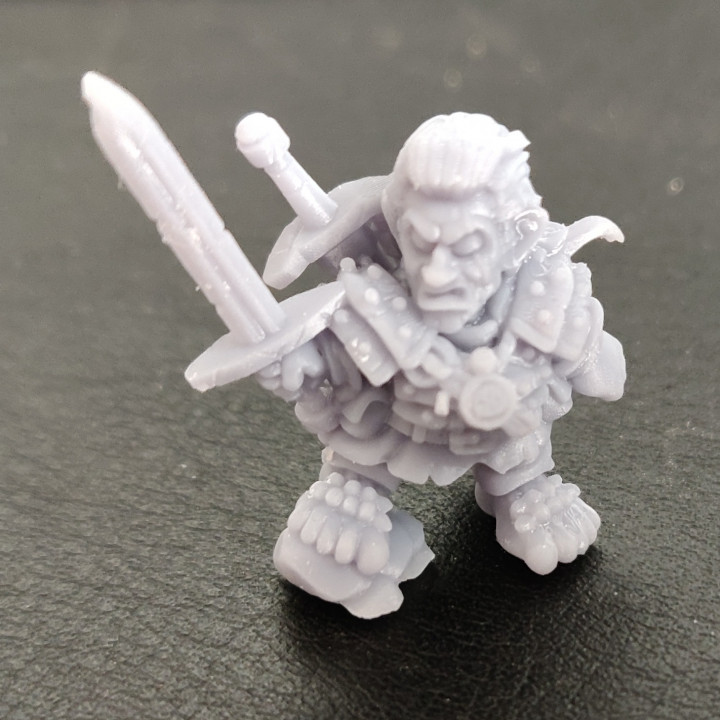 3D Print of Haralt the Halfling Monster Hunter by do117