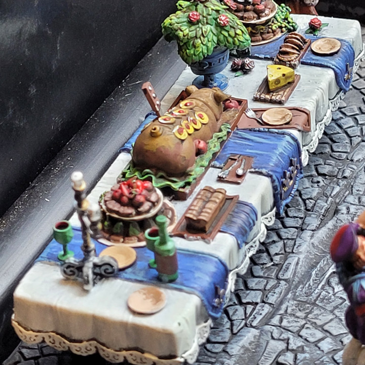 3D Print of Feast Tables (Pre-Supported) by Anastaszia