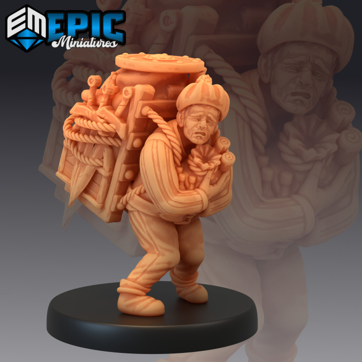 3D Printable Villager Merchant / Human Character by Epic-Miniatures