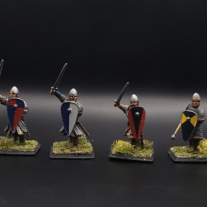 3D Print of Norman Knights on Foot 1 by Mage-Slayer-Miniatures
