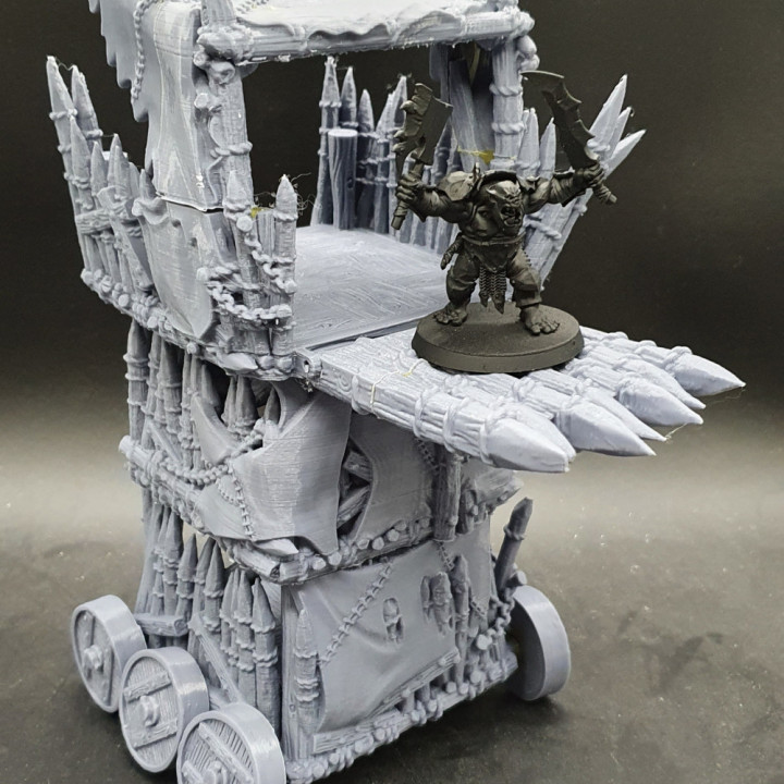 3D Printable Dark Realms Urlag Gorbok - Orc Siege Tower by Dark Realms ...