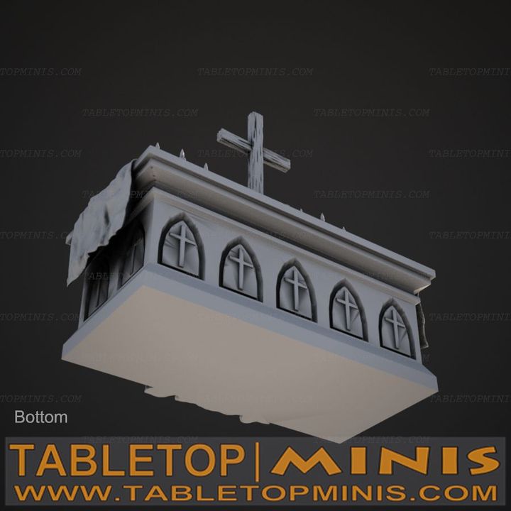 3D Printable Church Altar by TableTopMinis