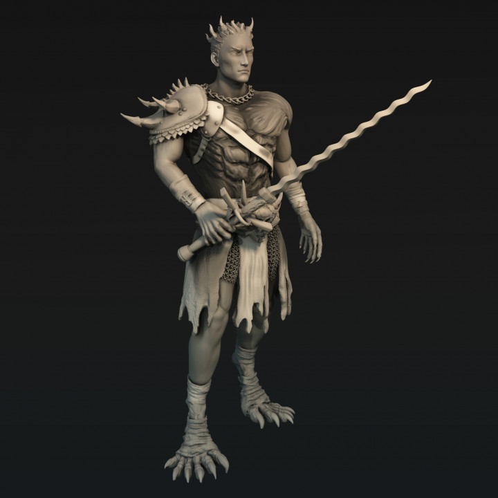 3D Printable Incubus (1 inch/25 mm base, 2 inch/50 mm height miniature ...