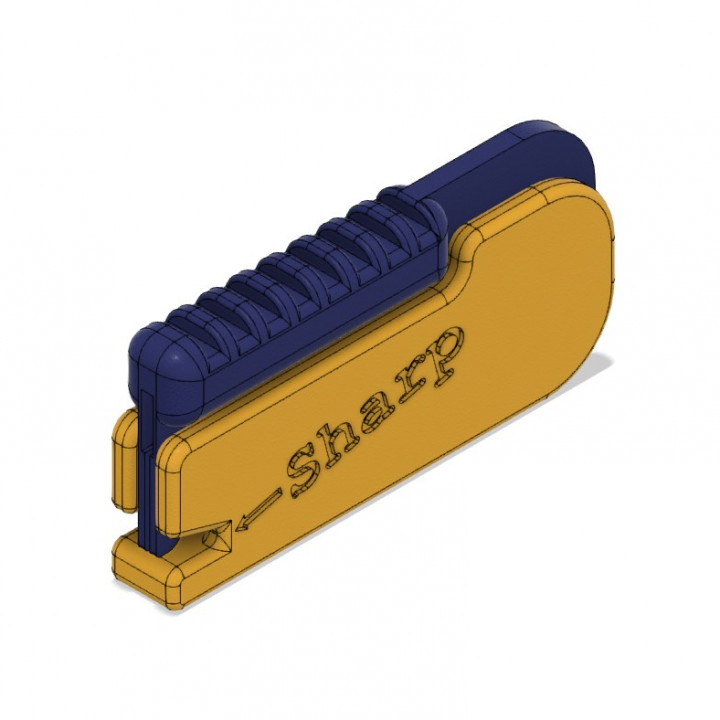 3D Printable Simple Filament Cutter by Zack Clarke