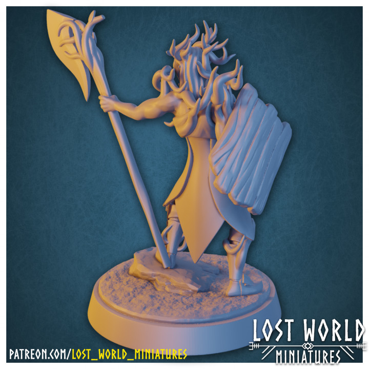 3D Printable Dryad Miniatures set by Lost World Miniatures