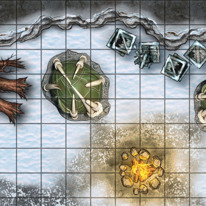 3D Printable Mountain War: Bone and Flesh Stats & Maps Module by ...