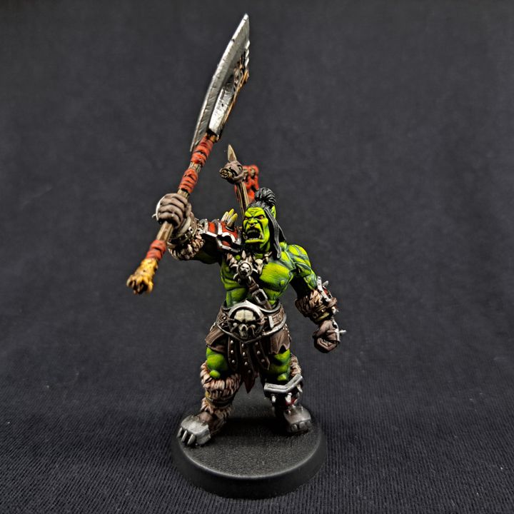 3D Print of Loyalty Reward 03 Months - Orc Blademaster by Morlune