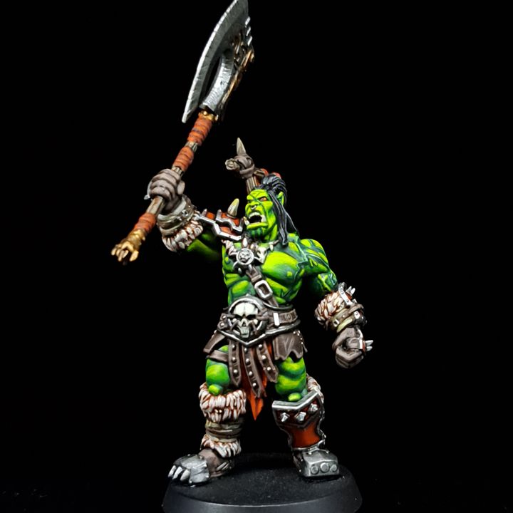 3D Print of Loyalty Reward 03 Months - Orc Blademaster by Morlune